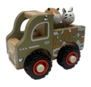 Buy Quality Wooden Zoo Truck Toy with Animal Figurines Online ...